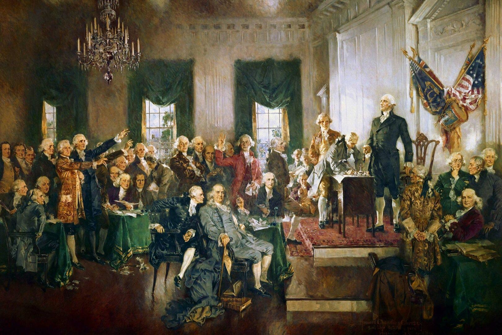 Scenes of the Signing of the Constitution - The American Founding